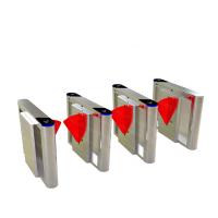 China Anti Collision Flap Barrier Access Control System 30w With DC 24V Brushless Motor for sale
