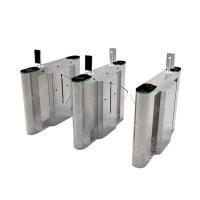 China Face Recognition Flap Turnstile Gate Smart Card Reader Bi Direction for sale