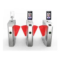 China Access Control Flap Turnstile Gate 600mm Width For Subway Station for sale