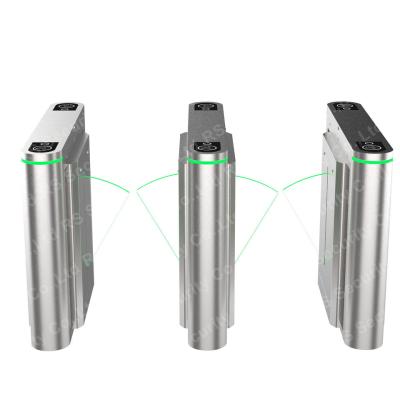 China Anti Trailing Flap Turnstile Gate Infrared Alarm For Illegal Intrusion for sale