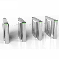 China ID/IC Card Flap Turnstile Gate Biometric Fingerprint Scanner For Metro for sale