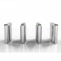 China ID/IC Card Flap Turnstile Gate Biometric Fingerprint Scanner For Metro for sale