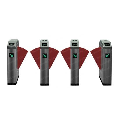China Indoor Card Controlled Flap Barreiras Doors Mechanically Laser Cutting Swing Turnstile Sensor for sale