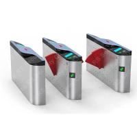 China Building Finger Print Reader Flap Barrier Tourniquets Electrical Manual Operate Subway Turnstile Electromagnet for sale
