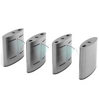 China Community Nfc Reader Flap Barriere Tourniquet Sensitive Acrylic Plastic Fare Turnstile Led Display for sale