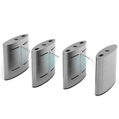 China Community Nfc Reader Flap Barriere Tourniquet Sensitive Acrylic Plastic Fare Turnstile Led Display for sale