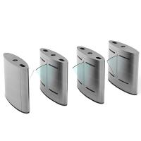 China Community Nfc Reader Flap Barriere Tourniquet Sensitive Acrylic Plastic Fare Turnstile Led Display for sale