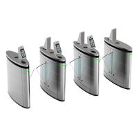China Construction Rfid Reader Flap Barrieres Gates DC24v Sus304 Material Fare Turnstile Hydraulic Damper for sale