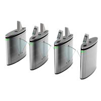 China Construction Rfid Reader Flap Barrieres Gates DC24v Sus304 Material Fare Turnstile Hydraulic Damper for sale