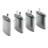 China Workplace Environment Rfid Wristband Flap Barriers Tourniquets Electric Wheelchair Lane Subway Turnstile Working Princip for sale