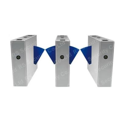 China Commercial Building Swiping Card Flap Barriers Door IP54 Single Direction Subway Turnstile NFC for sale