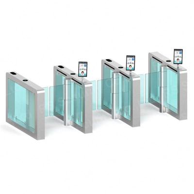 China Stainless Steel Swing Turnstile Passage Width 550mm For Smooth Crowd Flow for sale