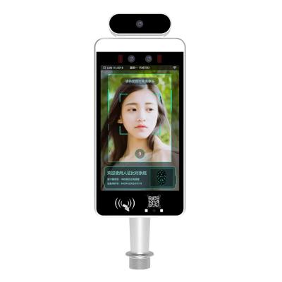 China 3D Stand Temperature Measurement Face Recognition System Terminal Device for sale