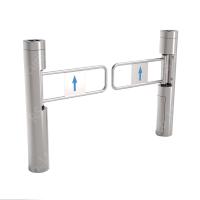 China Driveway DC Brushless Swing Turnstiles Barrier Alarm Function Access Control Wing Doors Pedestrian Management for sale