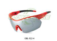 China Adjustable TR90 Cycling Glasses with UV Protection Lenses and Wraparound Frame Shape for sale