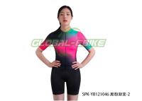 China Spring Summer Short Sleeve Bike Jersey With Safety Trim Strip Italian Ink for sale