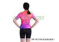 China Spring Summer Short Sleeve Bike Jersey With Safety Trim Strip Italian Ink for sale