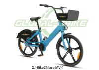 China 25 Km/H Alloy Frame Sharing Electric Bike With Front Drum Rear Servo Brake for sale