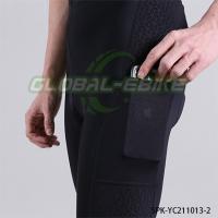 China Moisture Wicking Men Cycling Trousers Elastic Waistband M-3XL With Pad for sale