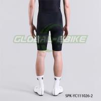 China Mens Black Cycling Pants with Elastic Waistband and Trouser Pad for Mountain Biking for sale
