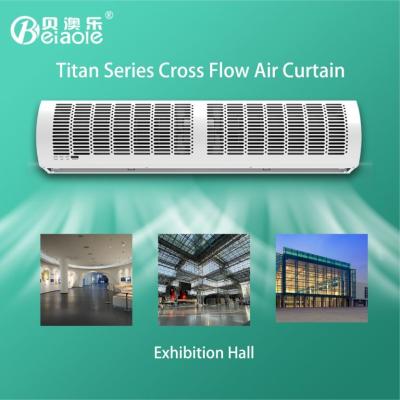 China 220V 50Hz 11m/s Electric Air Curtain Heater Ceiling Mounted 1500mm Galvanized Steel for sale