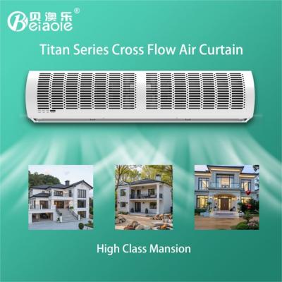 China Beiaole Titan Series 900mm Ceiling Mounted Air Curtain 220V 50Hz 11m/s Airflow Barrier for sale