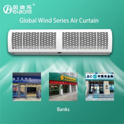 China Industrial Commercial Ceiling Mounted Air Curtain 220V 160W 1500mm Remote Control for sale