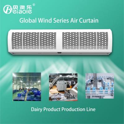 China Industrial Door Electric Cross Flow Air Curtain 185W 9-11m/s Ceiling Mount 1200mm for sale