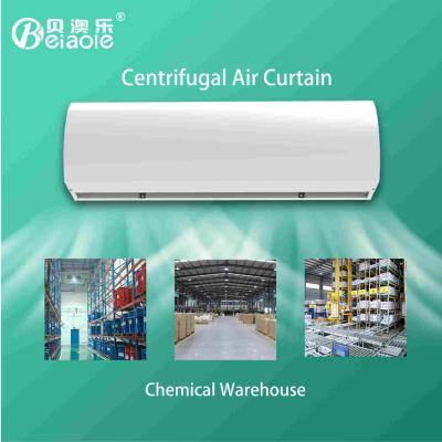 China Galvanized Steel Ceiling Mount Air Curtain 1500mm 9-11m/s Speed for School Entrance for sale