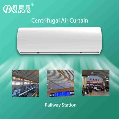 China Industrial 220V Ceiling Mounted Cross Flow Air Curtain 1200mm 9-11m/s for sale