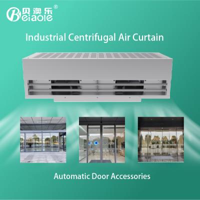 China Industrial Ceiling Mounted Air Curtain 220V 80W 30m/s Air Speed for Doorways for sale