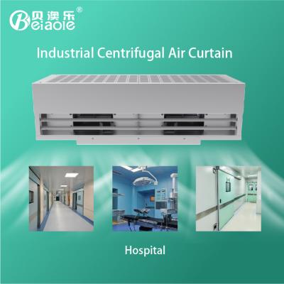 China Commercial Cross Flow Door Air Curtain Wall Mounted White 220V 9KW 2000mm for sale