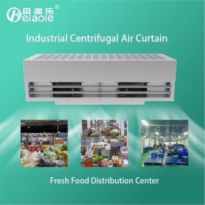 China Commercial Industrial Air Curtain 2000mm 30m/s Low Noise Cross Flow for Storefronts Workshop for sale