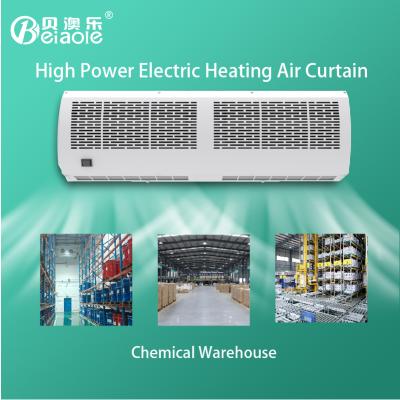 China 3 Speed Electric Air Curtain 1500mm Galvanized Steel PTC Heated Door Air Curtain 19kg for sale