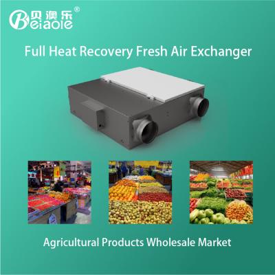 China Beiaole 220V 150m3/h Ceiling Mount Full Heat Exchanger with PM2.5 Filtration for Home Ventilation for sale