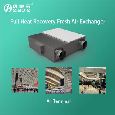 China Beiaole BALQR-250 Smart Controller Heat Recovery Air Exchanger 220V 250/180 m³/h for sale