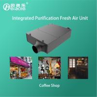 China Integrated Purification Fresh Air Unit 220V 650/500m³/h Ceiling Mount for Coffee Shops for sale
