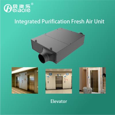 China Galvanized Steel Fresh Air Unit Heat Exchanger 220V 650m3/h for Elevators for sale