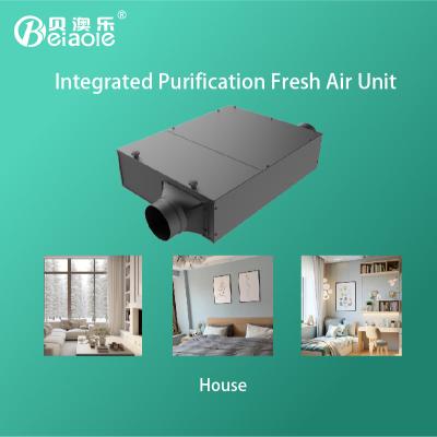 China Home Commercial Heat Recovery Ventilator 650m3/h 413W Integrated Purification Ceiling Mount for sale