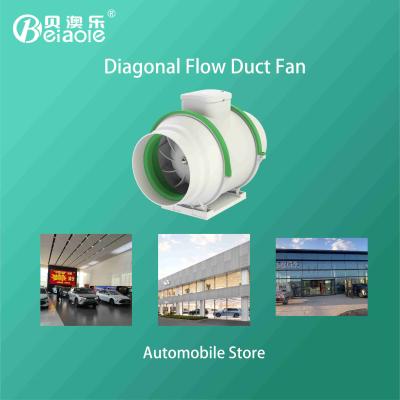 China Silent Plastic Blade Duct Exhaust Fan 220V 30W 40W 204m3/h for Auto Stores for sale
