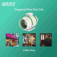 China Electric Extractor Axial Silent Inline Exhaust Fan 4 Inch 12 Inch 2200m3/h for Coffee Shops for sale