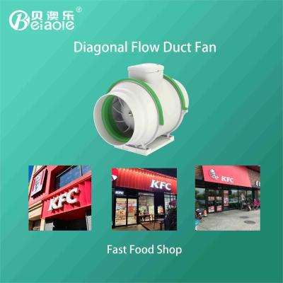 China Quiet Electric Axial Inline Duct Fan 12 Inch 220V 290W 2200m3/h for Commercial Ventilation for sale