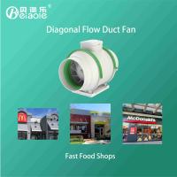 China 8 Inch Ducted Exhaust Fan 2200m3/h Plastic Blades Axial Ventilation Inline for Shops for sale