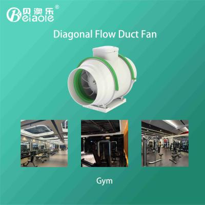 China 220V 360W Industrial Duct Fan 12 Inch Ceiling Mounted Axial Exhaust 2200m3/h for Gym for sale