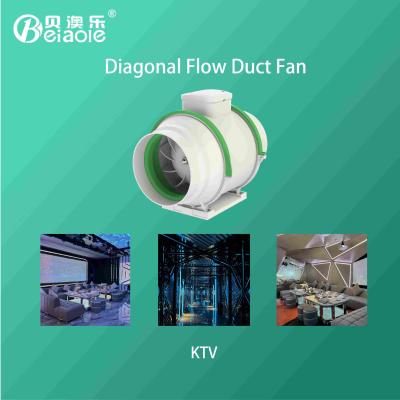 China Beiaole DPT-315P Diagonal Ventilation Booster Fan 220V 125W 145W 2200m3/h for KTV for sale
