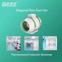 China 220V 230W Duct Extractor Fan Strong Wind Mute Plastic Ventilation Inline For Workshops for sale