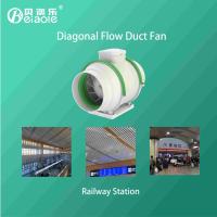 China Commercial Plastic Duct Fan 2200m3/h Ceiling Mounted Ventilation for Railway Station for sale