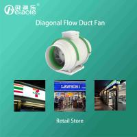 China 12 Inch Quiet Ceiling Mounted Inline Duct Fan 2200m3h AC Motor Plastic Axial Flow Fan for sale