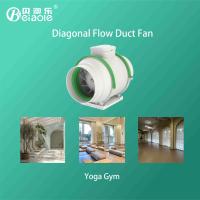 China 220V 230W Inline Silent Extractor Fan 1400m3/h Ball Bearing Oblique Flow Air for Gym for sale