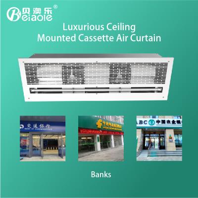 China Big AC Ceiling Mounted Air Curtain 1500x320x235mm 16-18m/s for Banks for sale